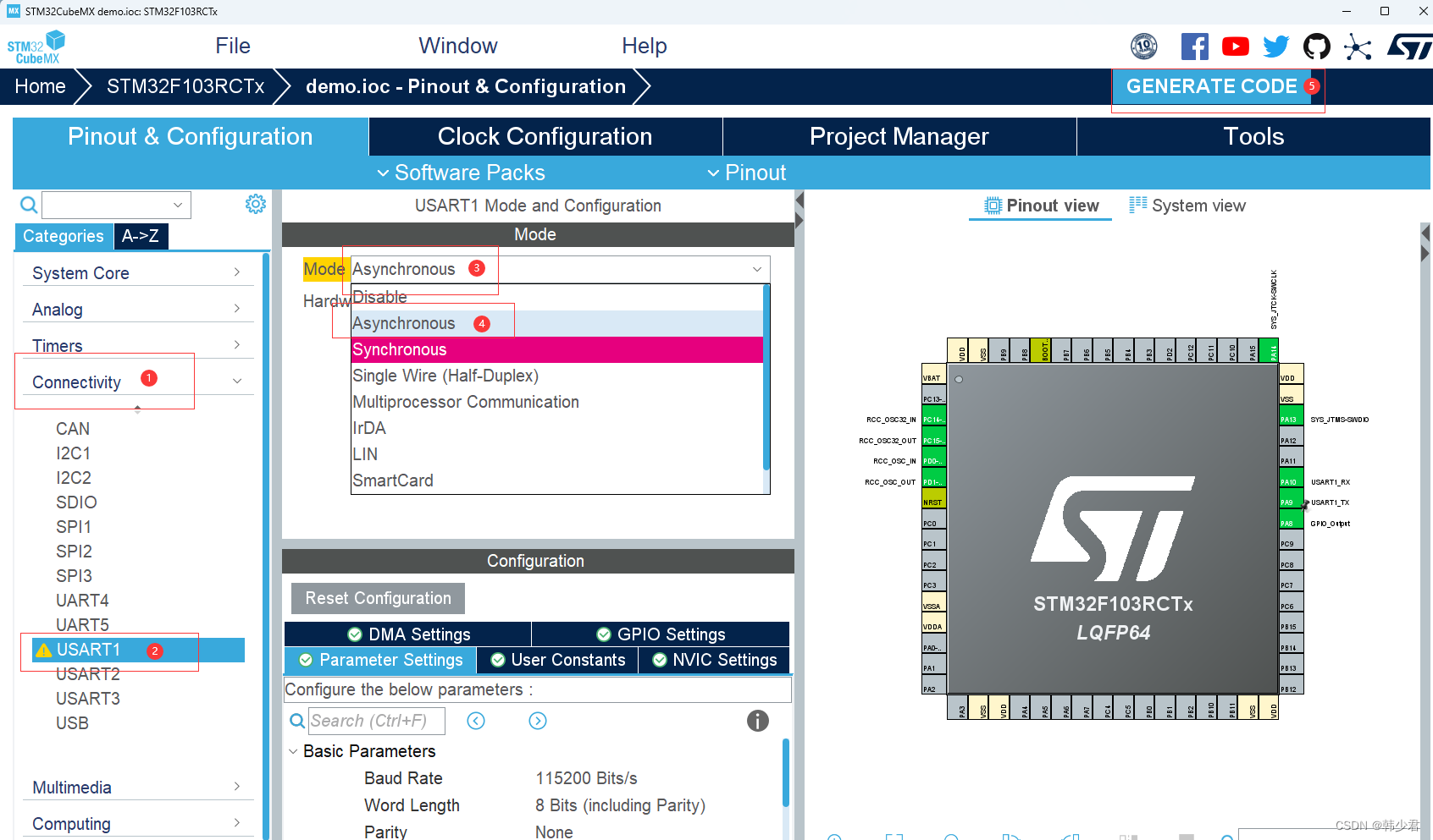 使用clion配合STM32CubeMX开发stm32(包含断点调试，查看寄存器值，printf重定向)_stm32 clion-CSDN博客