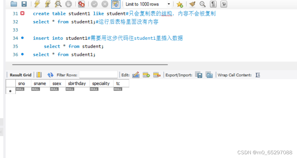 SQL查询示例：获取student表信息,-CSDN博客