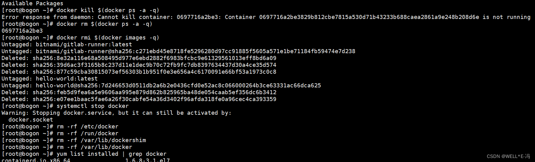 卸载Docker完全指南-CSDN博客