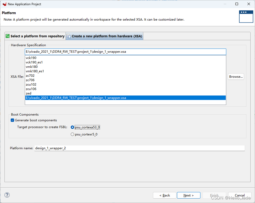 用vivado自带的官方例程进行PS端到PL端的DDR4测试_pmu-fw is not running, certain applications may no-CSDN博客