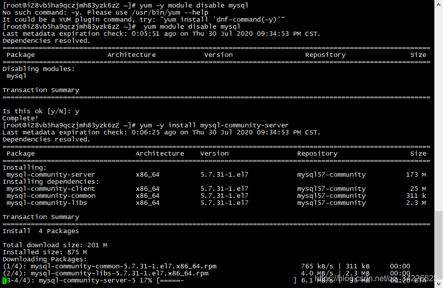 CentOS7/CentOS8安装java8、mysql8、scala_variable 'system time zone' is a read only variabl-CSDN博客