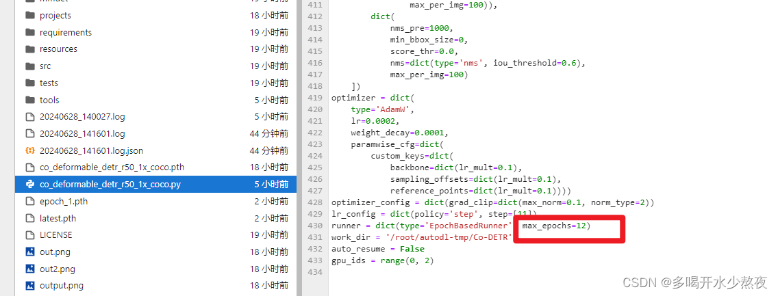 CO-DETR利用coco数据集训练和推理过程_co-detr训练自己的数据集-CSDN博客