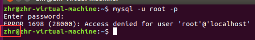 Mysql在ubuntu中 . Access denied for user ‘root‘@‘localhost‘解决方法_ubuntu mysql用户跟密码都是对的但access ...