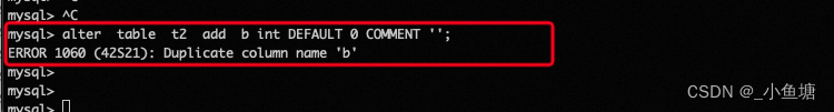 Mysql通过存储过程解决error 1060 42s21 Duplicate Column的问题mysql 1060 Csdn博客