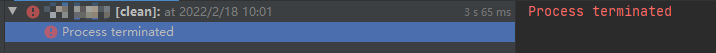 idea项目clean时出现process terminated_idea clean process terminated-CSDN博客