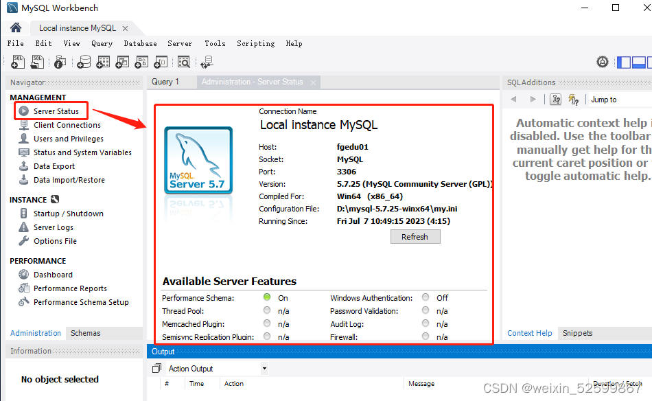 使用MYSQL Workbench 报错could not acquire management access for administration_mysql workbench os错误 ...