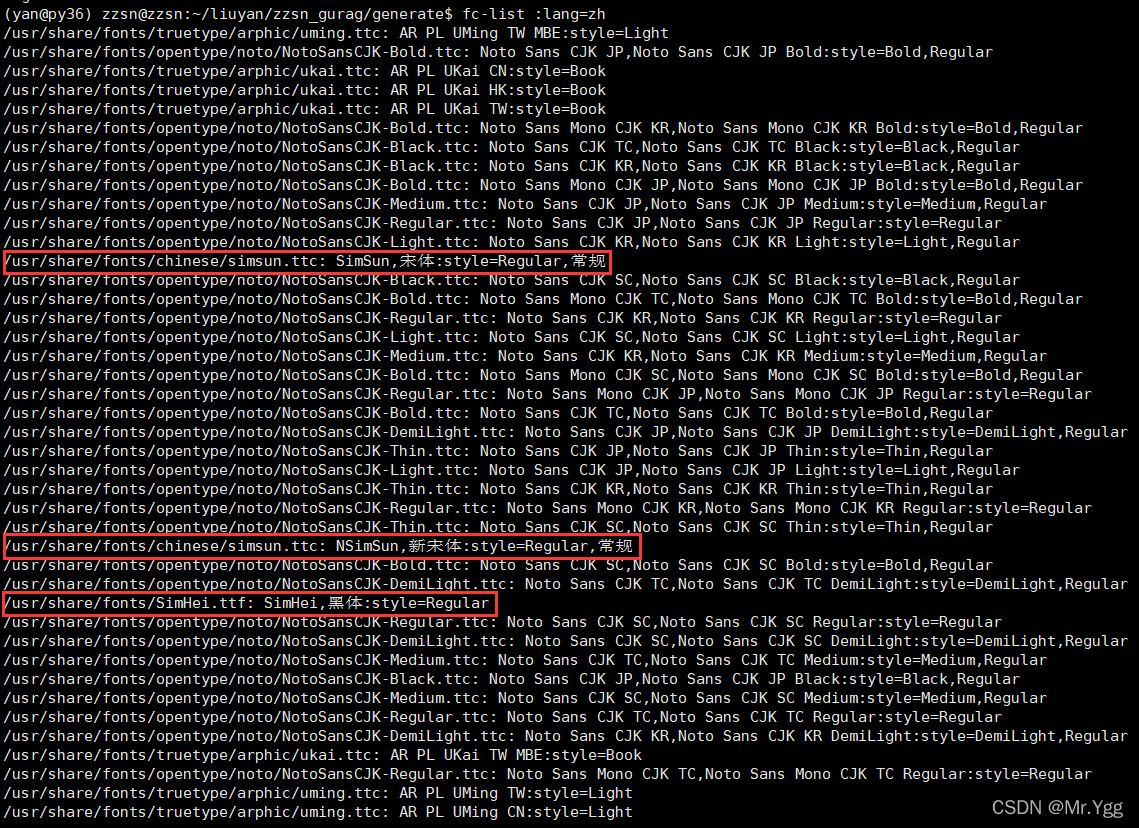 Linux下python Matplotlib画图修改中文字体小方块linux下中文python字体 Csdn博客