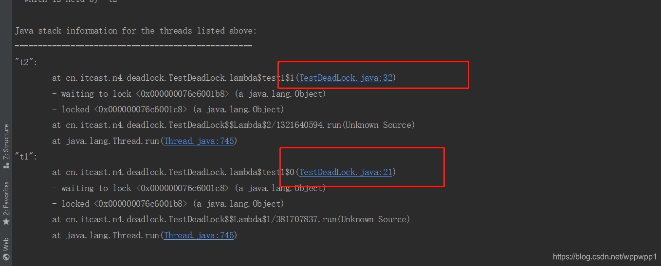 使用 jstack或者jconsole查看死锁状态_java.lang.thread.state: runnable-CSDN博客