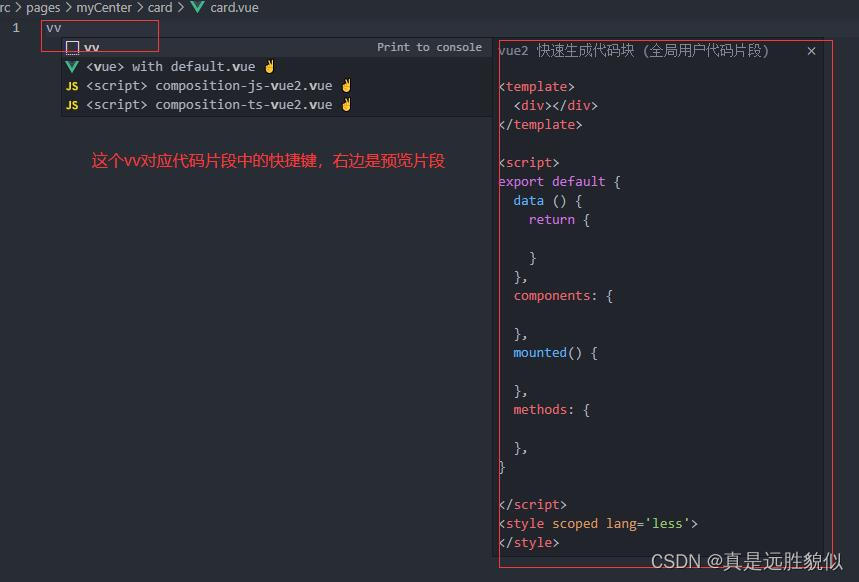 VScode 如何配置Vue2/Vue3代码片段_vscode vue代码片段-CSDN博客