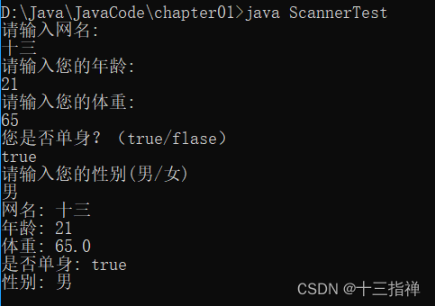 Java入门7——从键盘获取不同类型的变量_java键盘输入不同类型的变量-CSDN博客