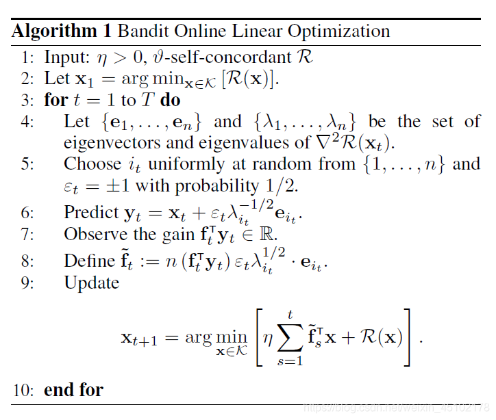 Competing in the Dark: An Efficient Algorithm for Bandit Linear Optimization-CSDN博客