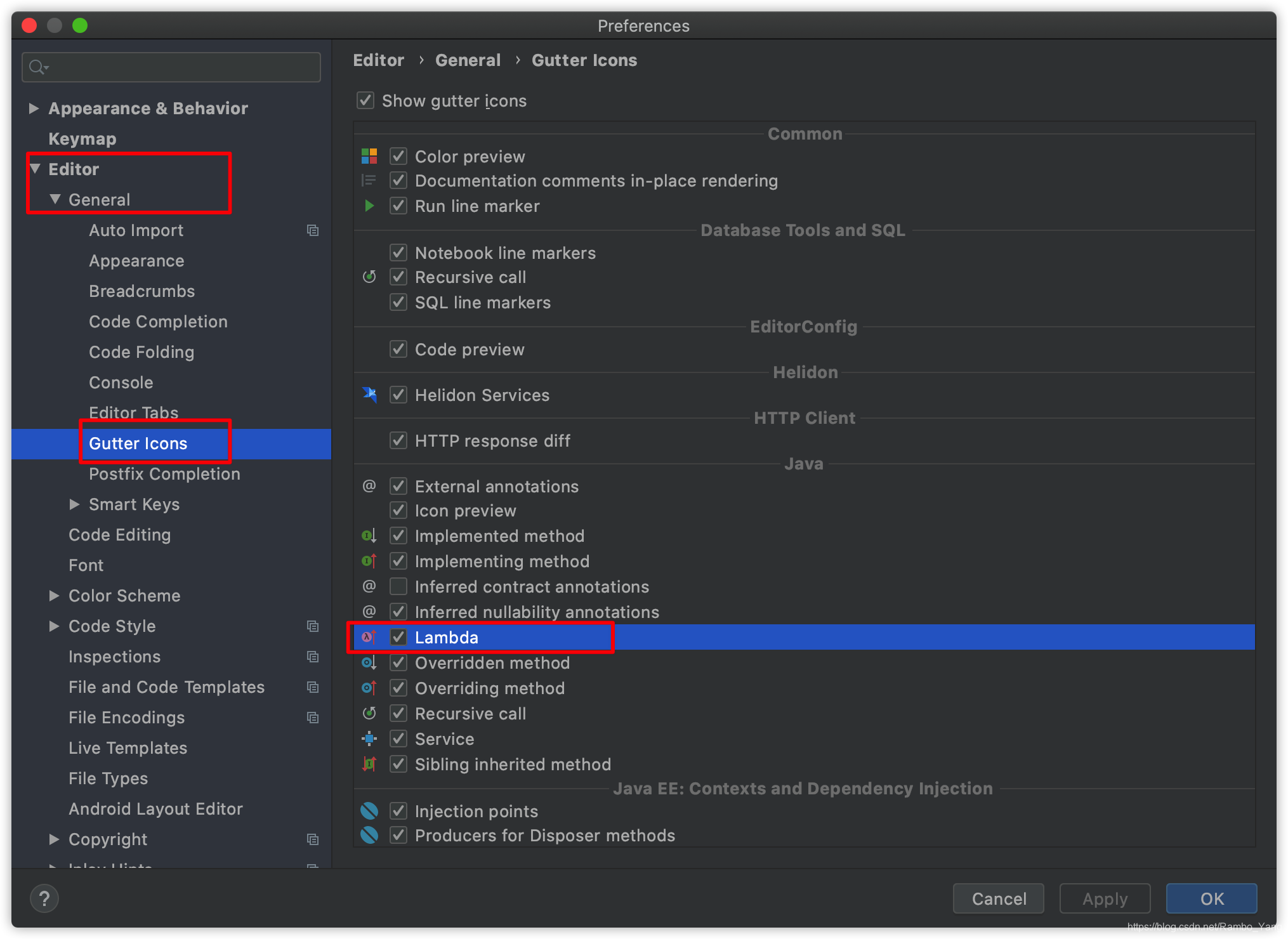 Intellij Idea 解决编写的 Lambda 表达式代码没有 Lambda 图标的问题idea Lamda 代码提示 Csdn博客