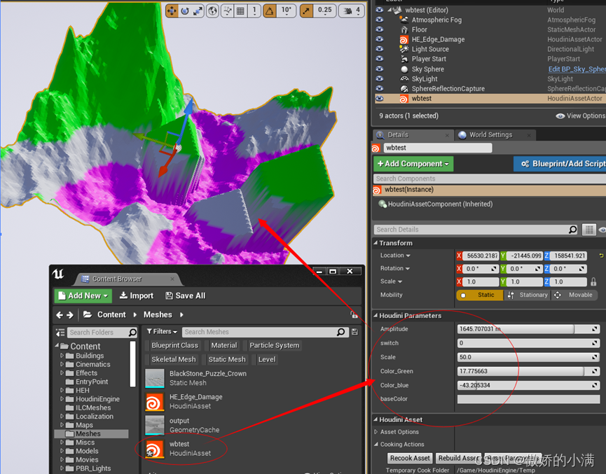 Houdini to UE 交互测试_houdini vector field to ue-CSDN博客