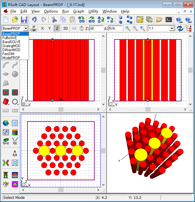 基于Rsoft的三芯光子晶体光纤数值仿真_beamprop下载-CSDN博客