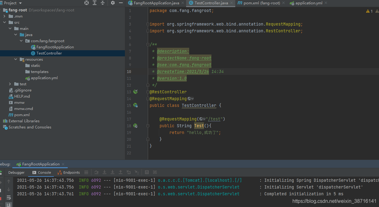 使用IDEA创建一个最简单的springboot项目，初学者必看_idea开发一个简单srpingboot项目-CSDN博客