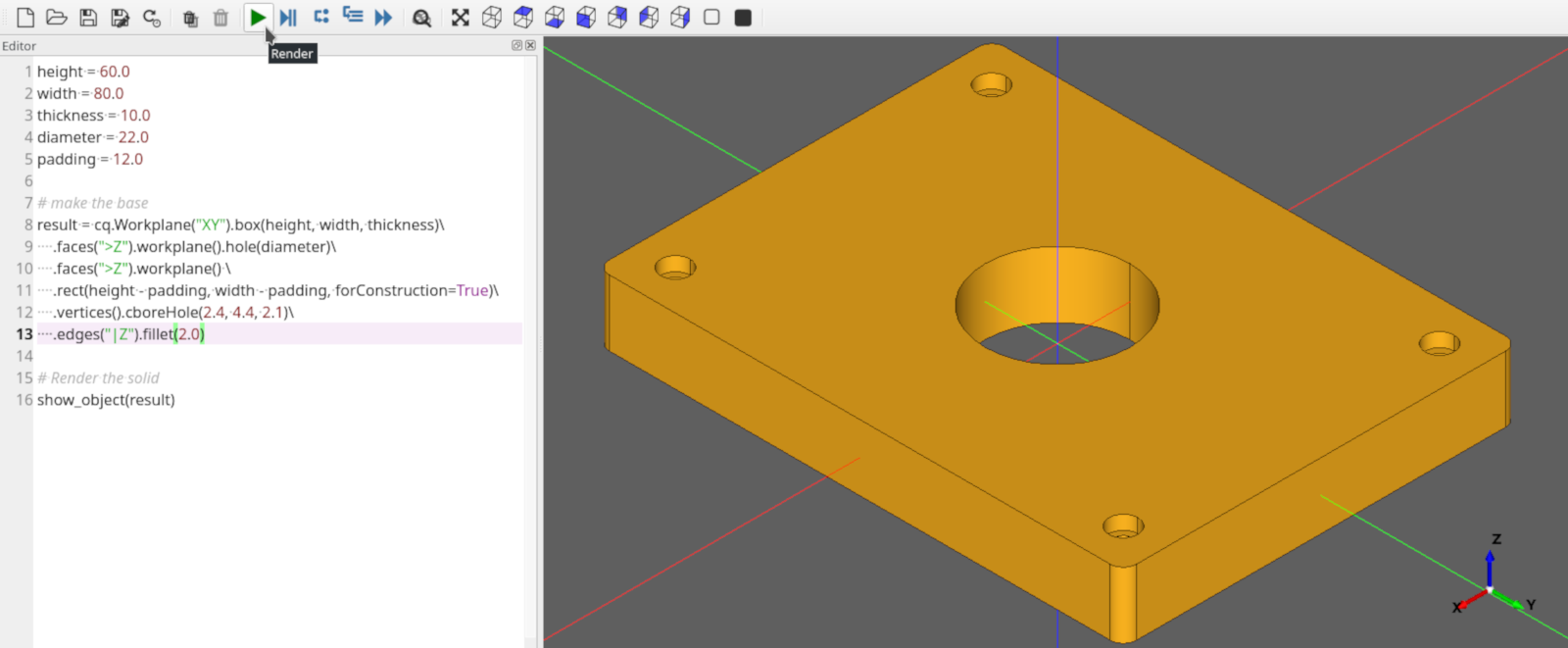 04.快速开始 - CadQuery 中文文档-CSDN博客