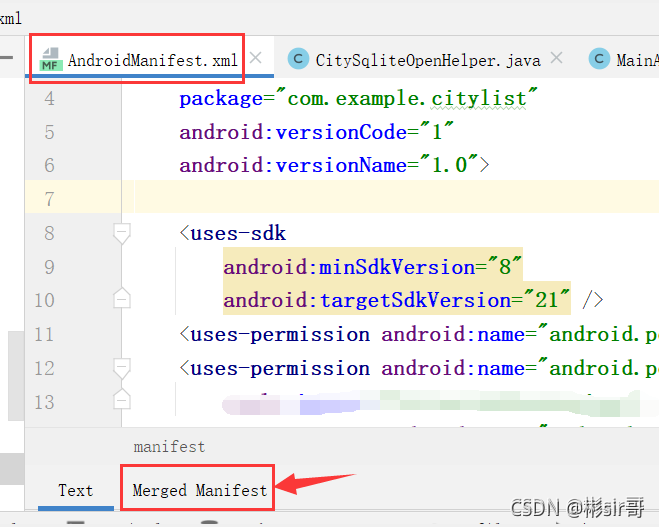 :app:processDebugMainManifest Manifest merger failed with multiple errors, see logs_task :app ...