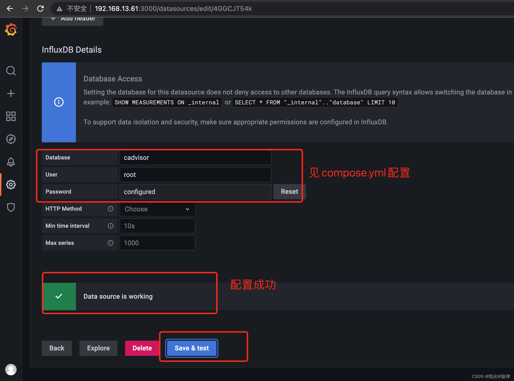 十九、Docker容器监控之CAdvisor+InfluxDB+Granfana-CSDN博客