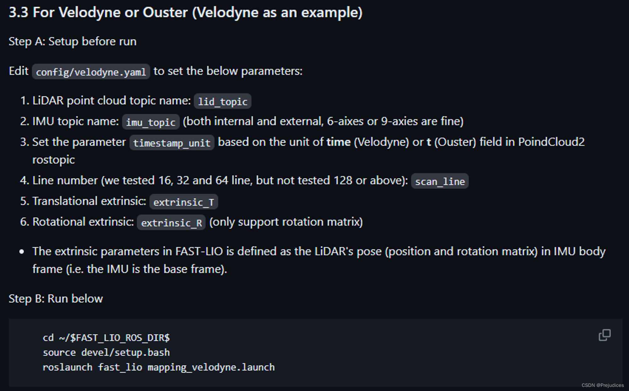 FAST-LIO 跑自制数据_fastlio github-CSDN博客