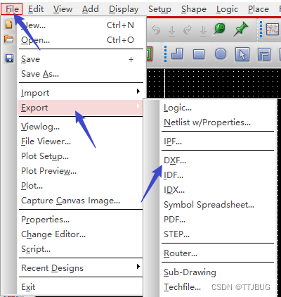 Allegro导出DXF文件-CSDN博客