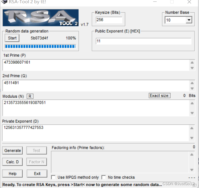RSA密钥对生成详解-CSDN博客