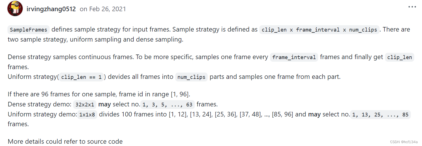 MMAction2配置文件，SampleFrames中clip_len、frame_interval、num_clips的含义_mmaction文档-CSDN博客