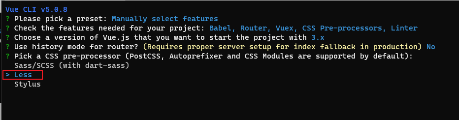 Vue3 创建项目_vue3项目搭建manually select features-CSDN博客