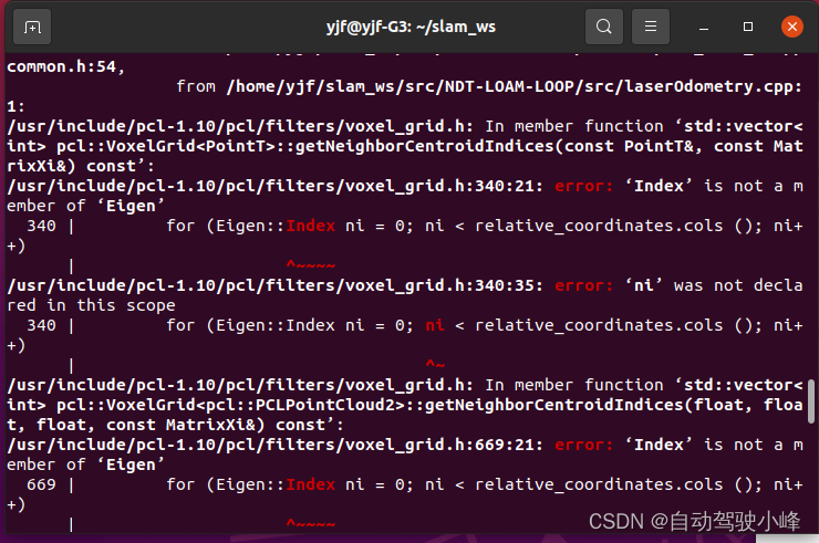 /usr/include/pcl-1.10/pcl/filters/voxel_grid.h:for (Eigen::Index ni = 0； ni ＜ relative ...