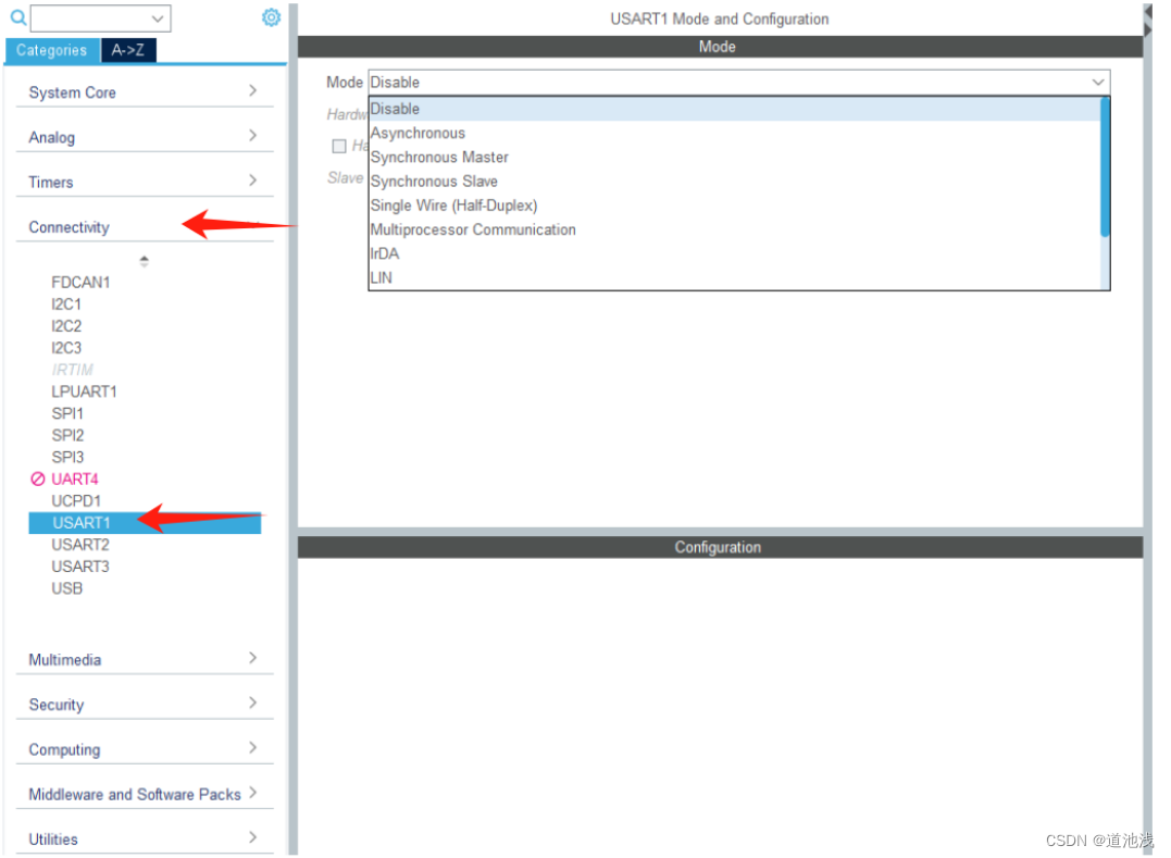 蓝桥杯STM32自学记录_UART与USART（未完结！）_usart1 global interrupt-CSDN博客