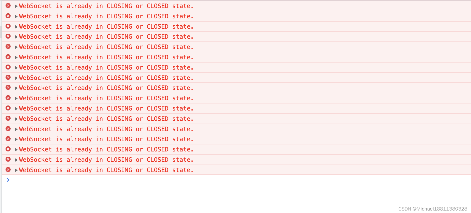 WebSocket is already in CLOSING or CLOSED state_websocket is already in closing or closed state ...