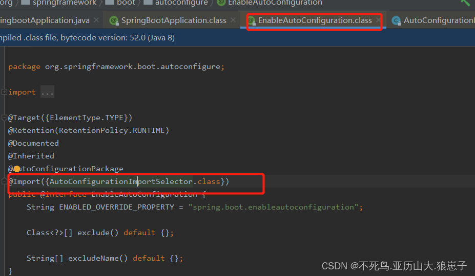 Spring Boot 五十一 ：自动装配之 Enableautoconfiguration Enableautoconfiguration在哪里加载 Csdn博客