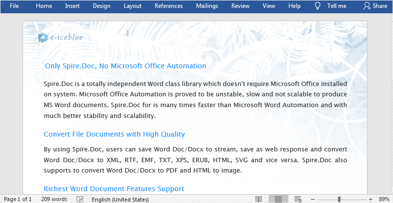 借助Spire.Doc for Java控件，将 Word 转换为 XPS、XML、RTF、TXT 和 SVG_java word转rtf-CSDN博客
