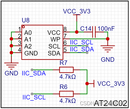 STM32例程分享-03-EEPROM模块(AT24C02)(IIC)_stm32 eeprom地址是多少-CSDN博客