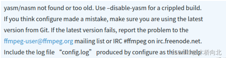 liunx源码部署 ffmpeg 踩坑指南 x264、yasm、nasm、java集成ffmpeg_liunx ffmpeg 安装h264,提示ble-libx264 unknown ...