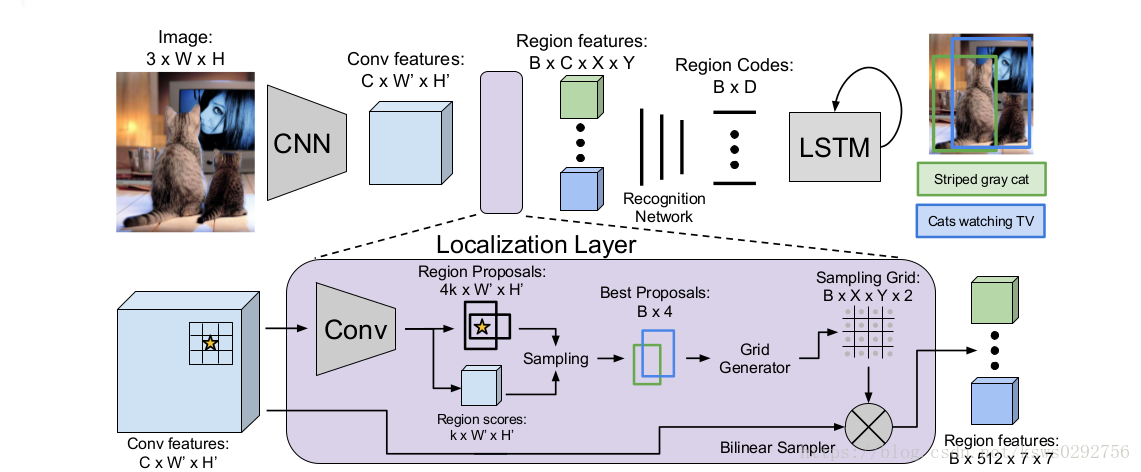 论文解读：DenseCap: Fully Convolutional Localization Networks for Dense Captioning_image tampering ...