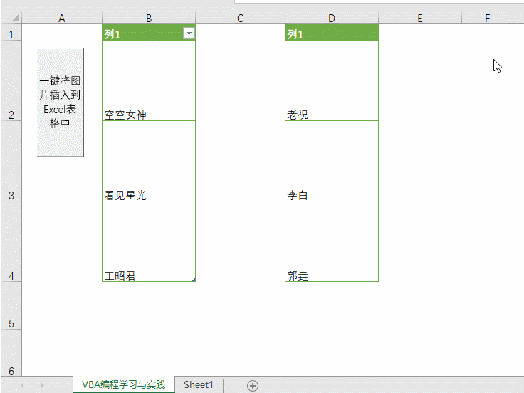 Vba学习 10 按名称批量将图片插入到表格中 Vba批量导入图片 Csdn博客