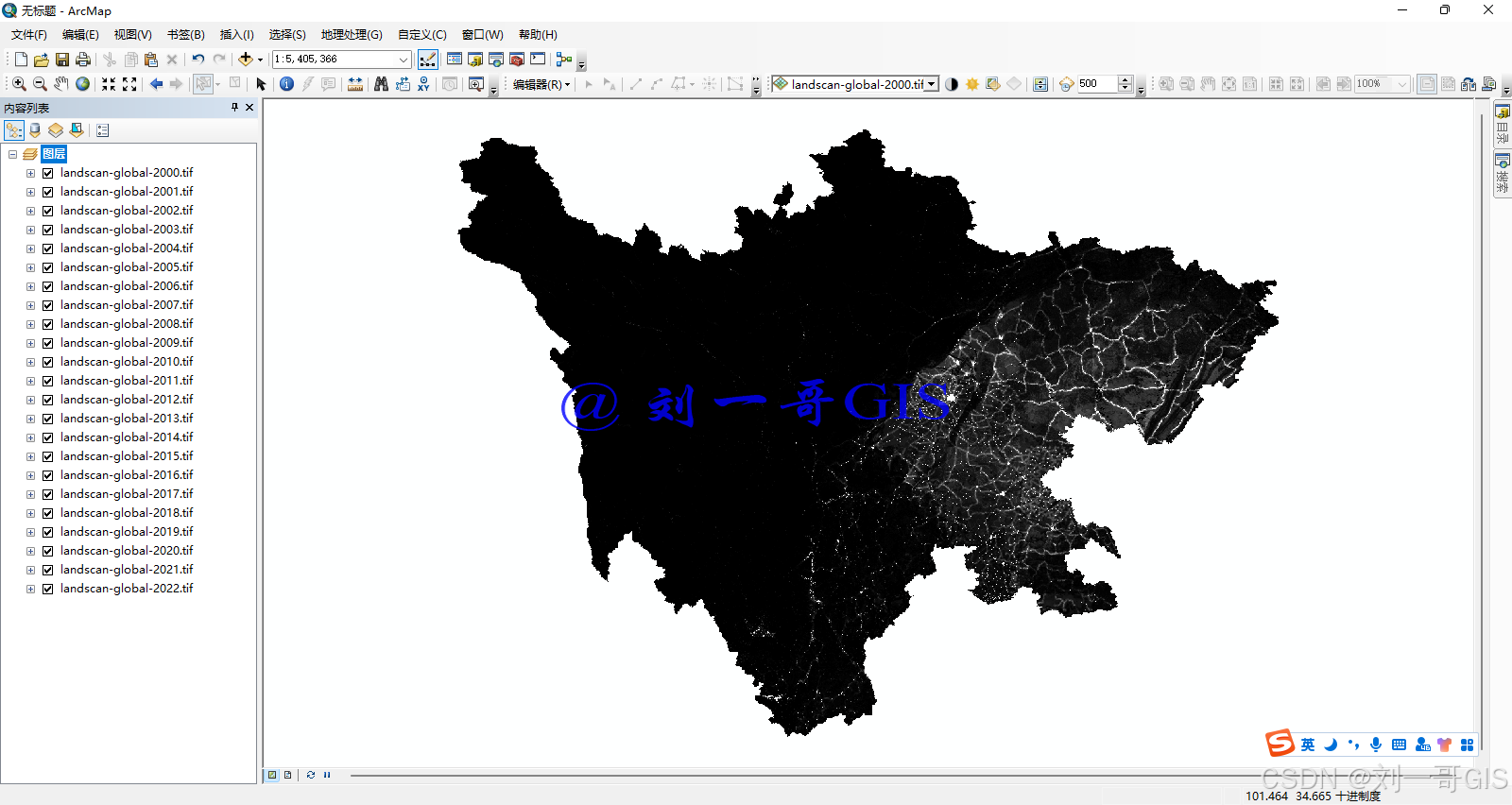 全球人口分布数据LandScan（2000-2022）下载与处理流程（附成品下载）-CSDN博客