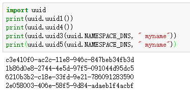 python机器识别码_通用唯一识别码——UUID（Python）-CSDN博客