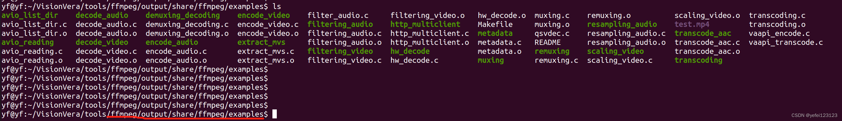 FFMPEG之example编译_ffmpeg examples 编译-CSDN博客