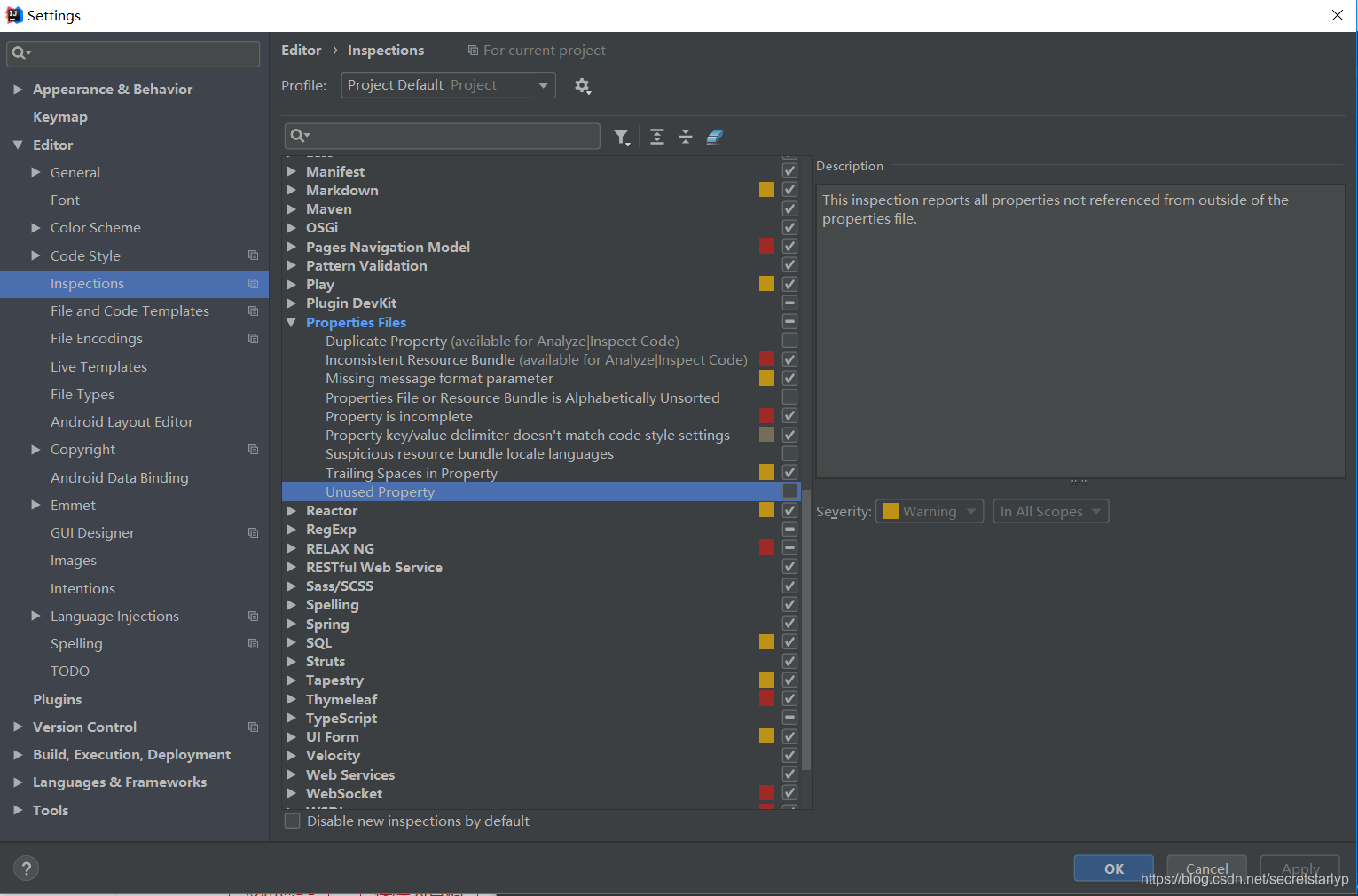 解决IntelliJ IDEA Properties中Unused property提示-CSDN博客