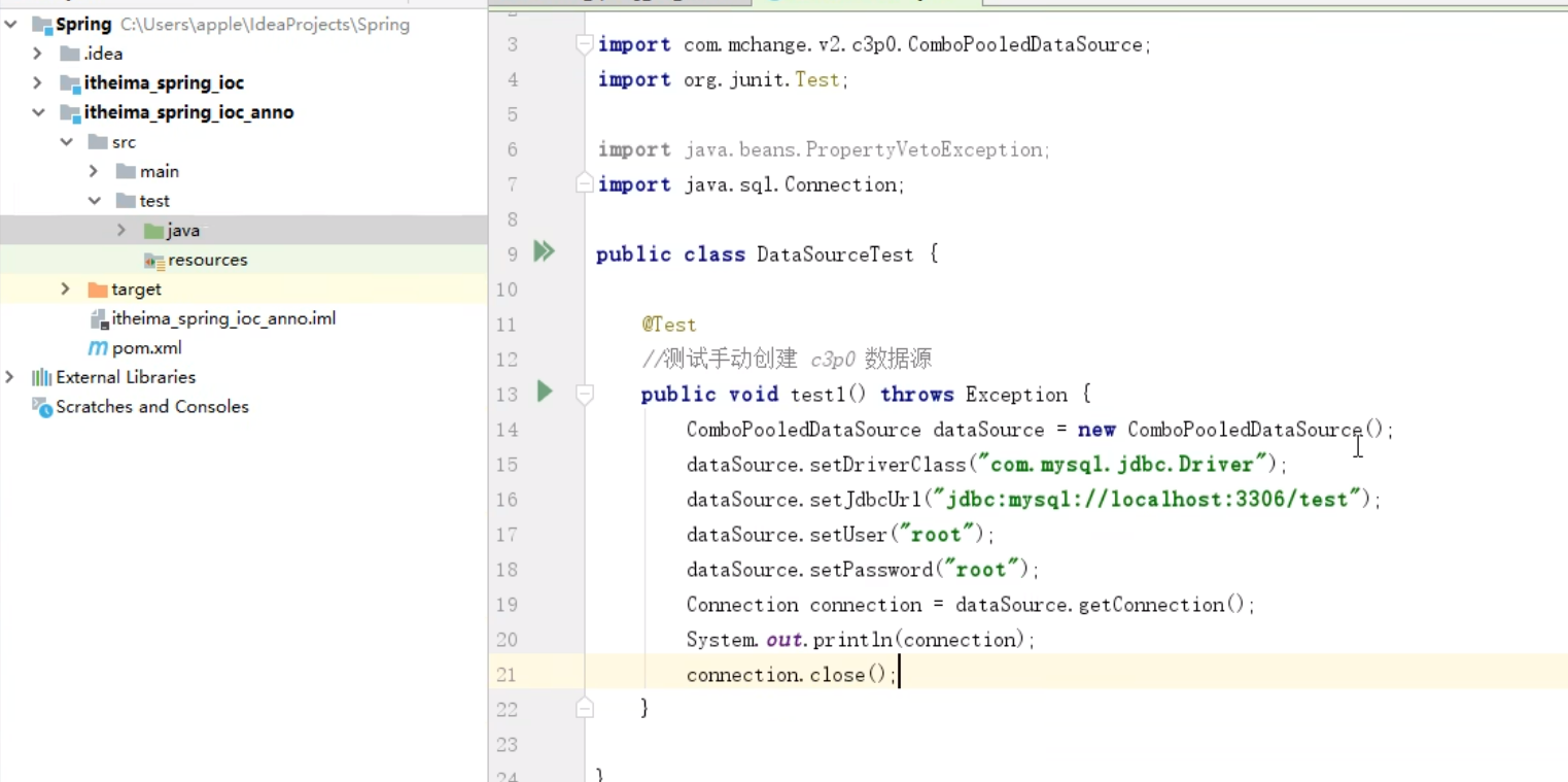 java202304java学习笔记第六十天-ssm-spring配置文件-手动创建Druid数据源_springboot 手动创建 druiddatasource-CSDN博客