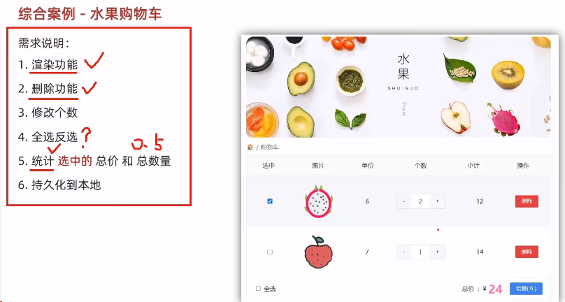 前端学习笔记202311学习笔记第一百贰拾玖天-监视器-水果购物车-基本渲染之1-CSDN博客