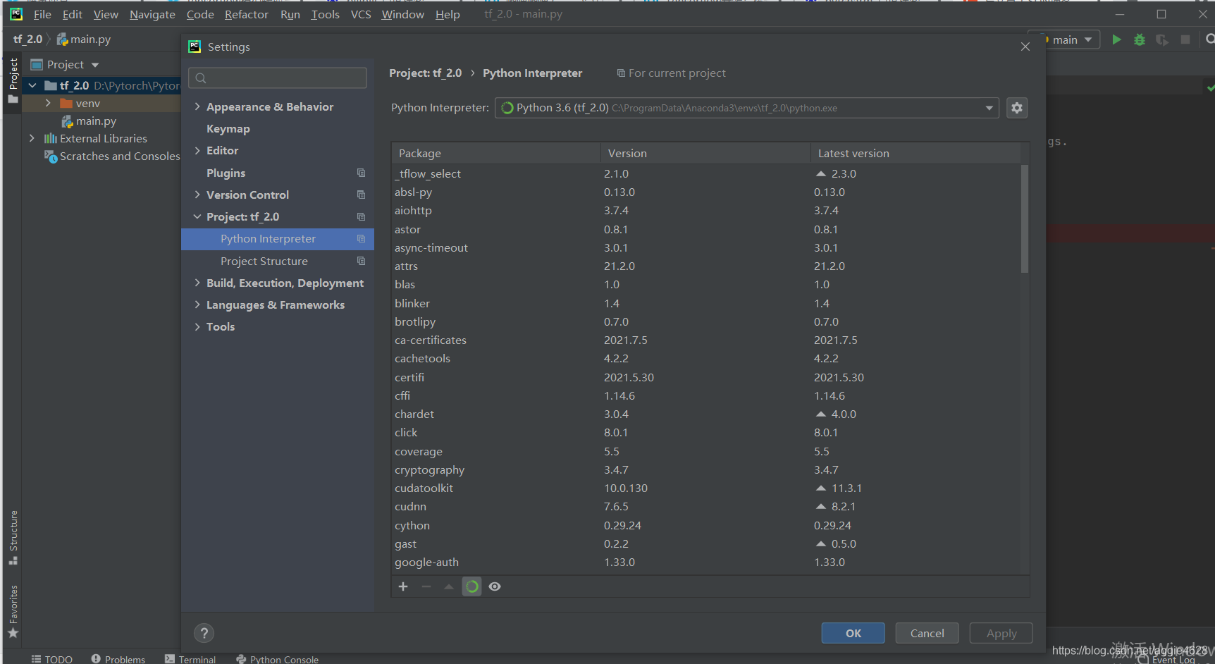 OpenVINO(4)pycharm中设置tensorFlow虚拟环境_openvino可以放到已经有的虚拟环境吗-CSDN博客