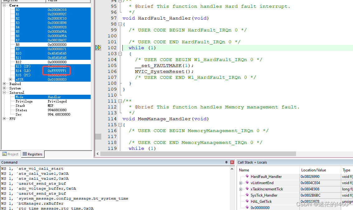 stm32的HardFault_Handler_0xfffffff1-CSDN博客