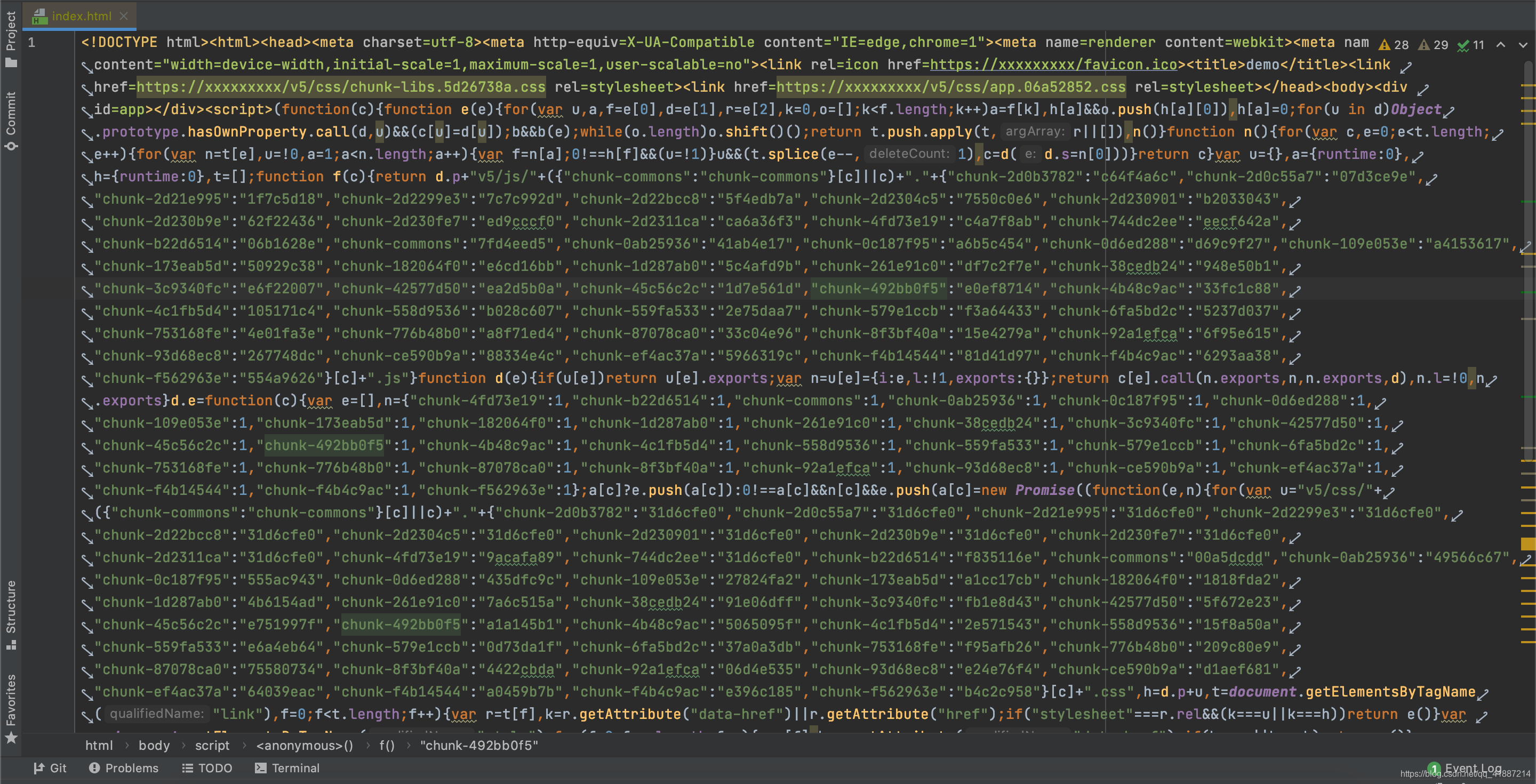 使用Vue CLI，服务端构造index.html，如何引入hash之后的JS、CSS等资源文件？_主入口文件生成了hash值,如何引入到html中-CSDN博客