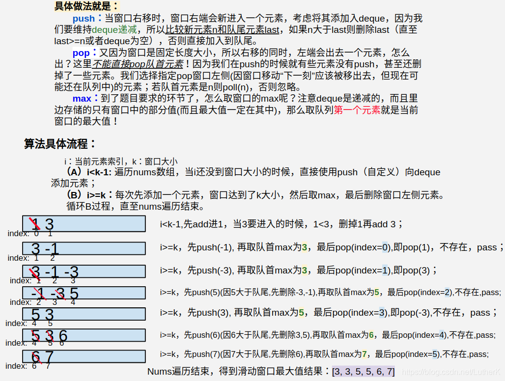 单调队列详细图解-leetcode239滑动窗口最大值_滑动窗口单调队列图解-CSDN博客