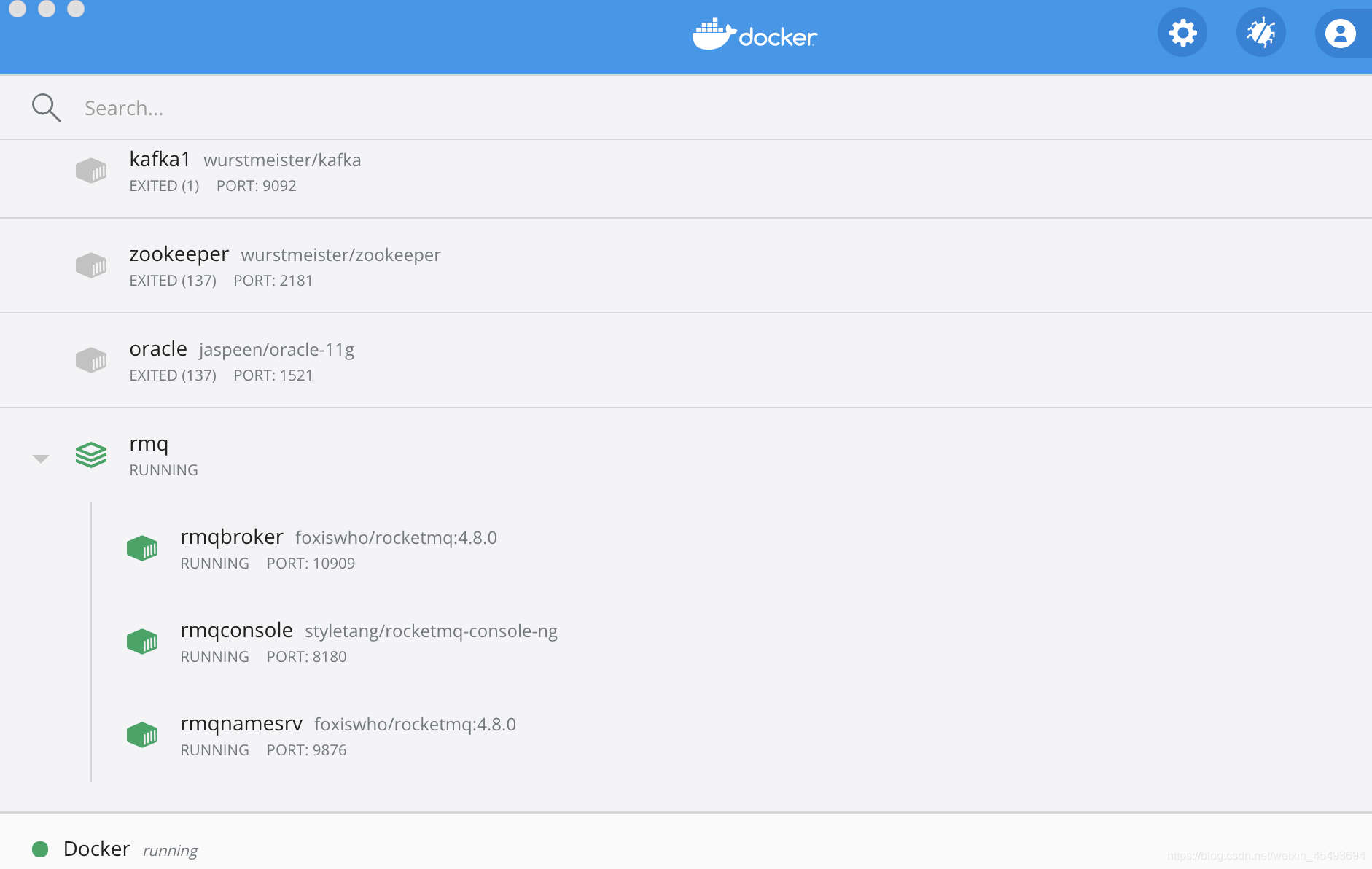Mac上使用docker安装rocketmq Docker Yangyufan95 腾讯云开发者社区