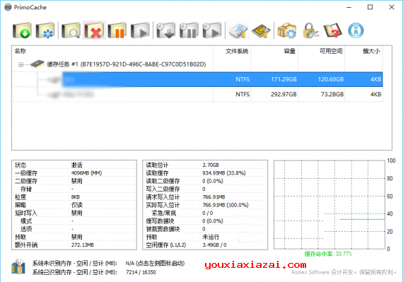 桌面缓存服务器,primocache 把内存虚拟成硬盘缓存的硬盘优化软件-CSDN博客