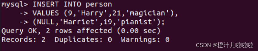 MySQL数据库学习笔记之插入更新与删除数据（Linux系统）_数据库insert-CSDN博客